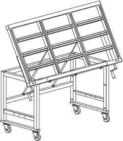 Custom-Built Workstations-Harness Board Table--HARNESS BOARD TABLE